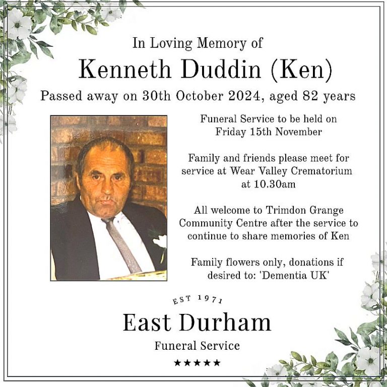 Trimdon Deaths - Trimdon Times