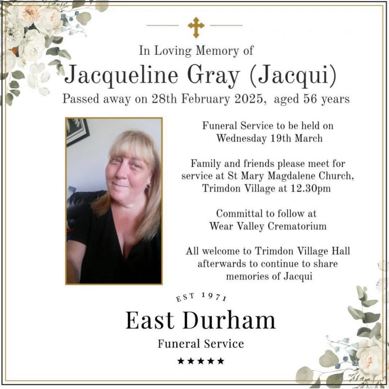 Trimdon Deaths - Trimdon Times